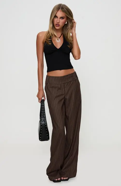 Princess Polly Cedars Stripe Wide Leg Pants