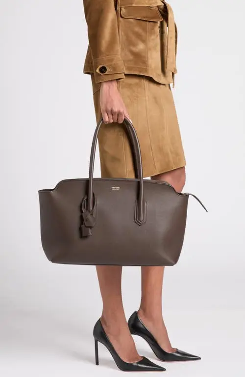 TOM FORD Large Alexander Leather Tote