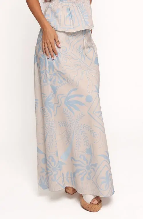 PETAL & PUP Elena Mixed Print Maxi Skirt
