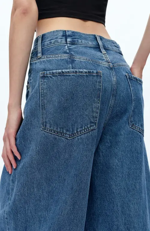 BAYEAS High-waist Barrel Jeans - Stellar