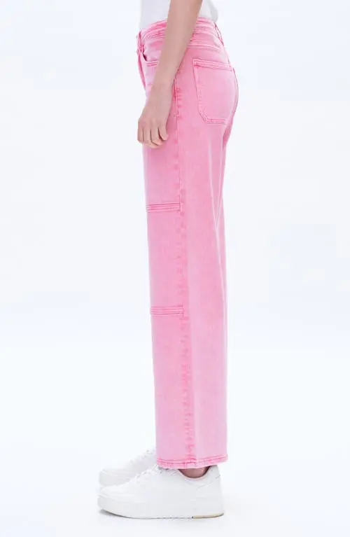 BAYEAS Mid-rise Wide-leg Paneled Jeans