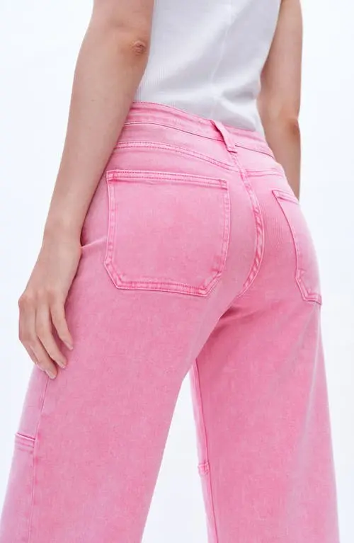 BAYEAS Mid-rise Wide-leg Paneled Jeans