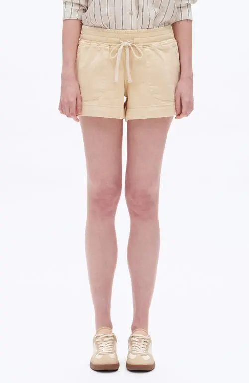 BAYEAS High Waisted Denim Shorts - Creme Brulee