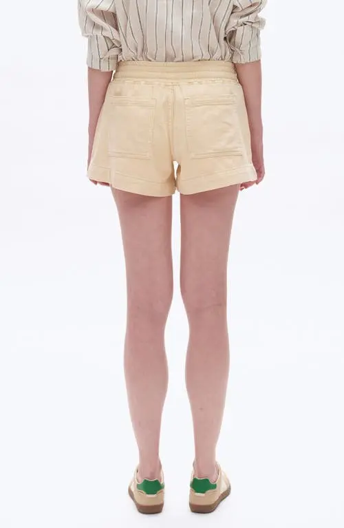 BAYEAS High Waisted Denim Shorts - Creme Brulee