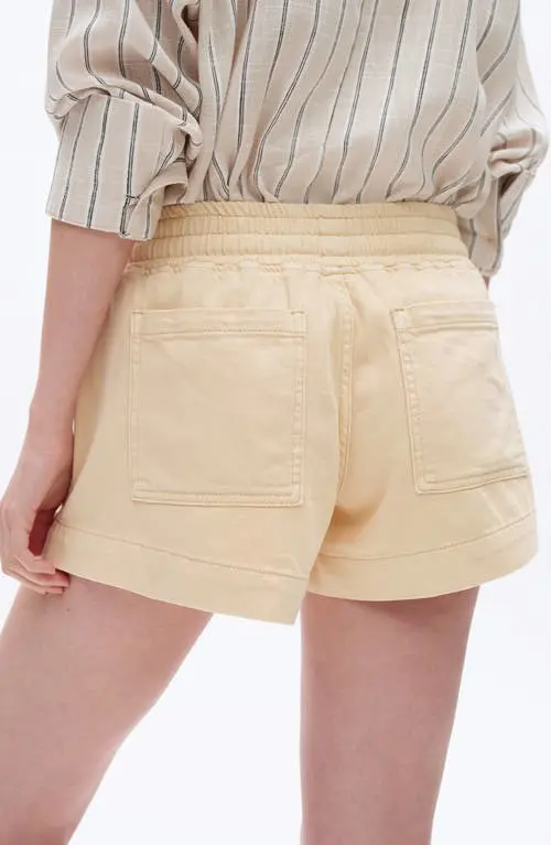 BAYEAS High Waisted Denim Shorts - Creme Brulee