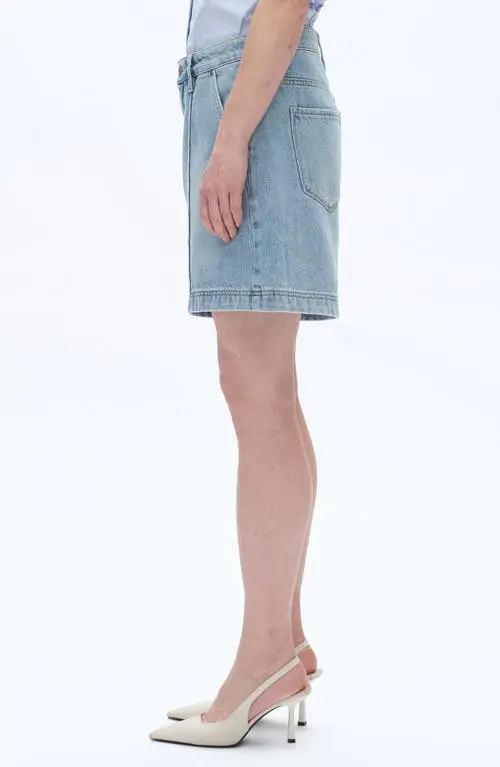BAYEAS Seamed Mid-rise Denim Bermuda Shorts