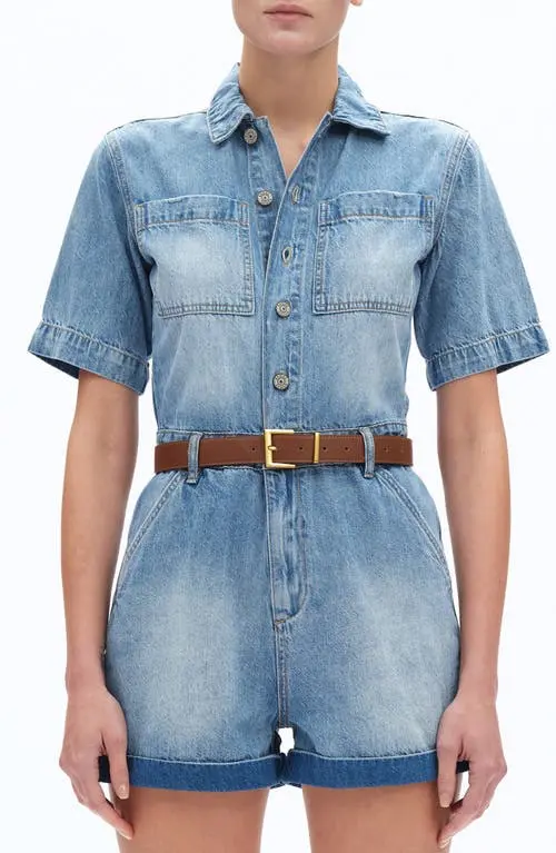 BAYEAS Chloe Denim Romper