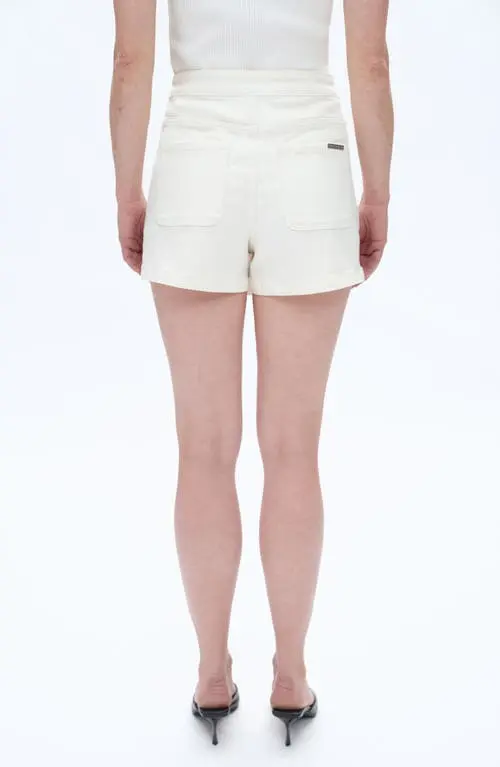 BAYEAS High Waist Denim Skort - White