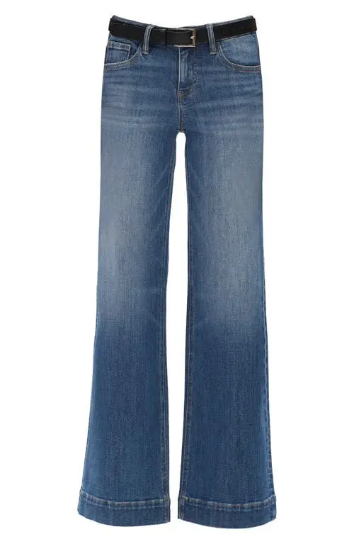 BAYEAS Low Rise Wide Leg Jeans - Medium Blue