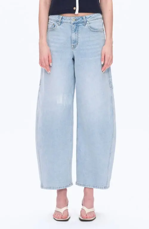 BAYEAS Mid-rise Balloon Jeans - Light Blue