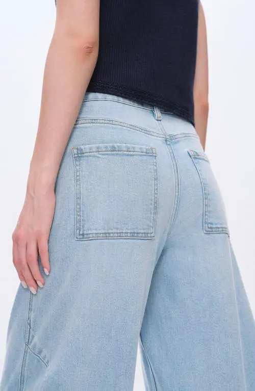 BAYEAS Mid-rise Balloon Jeans - Light Blue