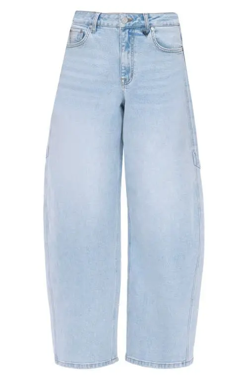 BAYEAS Mid-rise Balloon Jeans - Light Blue