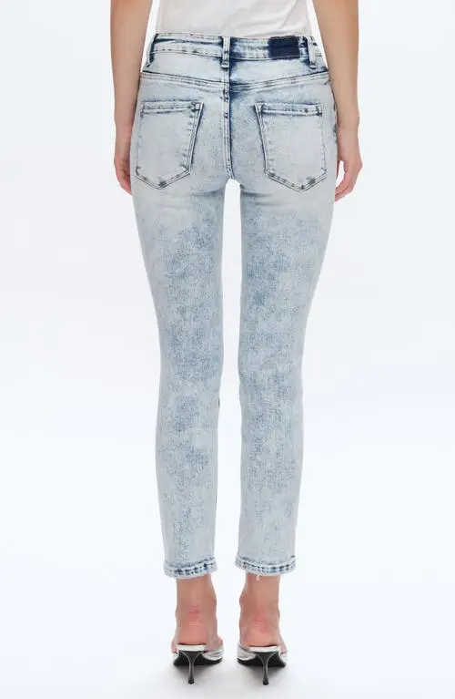 BAYEAS Kelly Ripped Mid Rise Crop Skinny Jeans