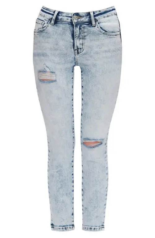 BAYEAS Kelly Ripped Mid Rise Crop Skinny Jeans