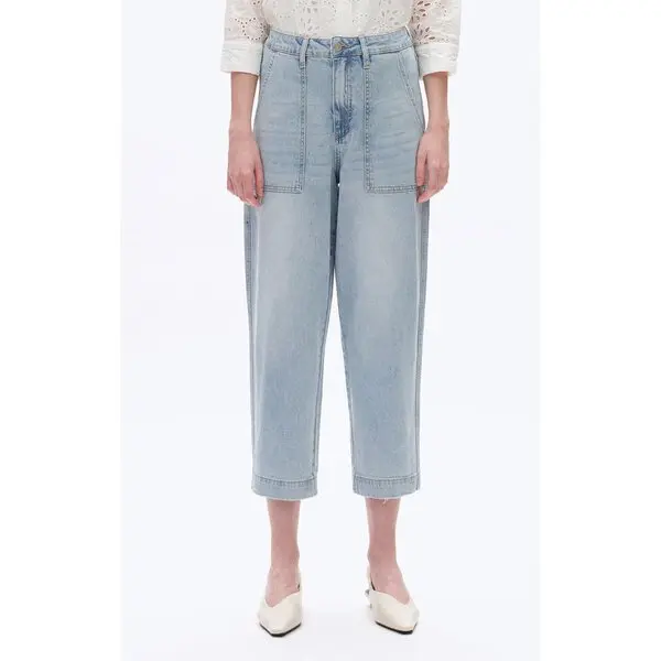 BAYEAS Utility High-waist Barrel Jeans