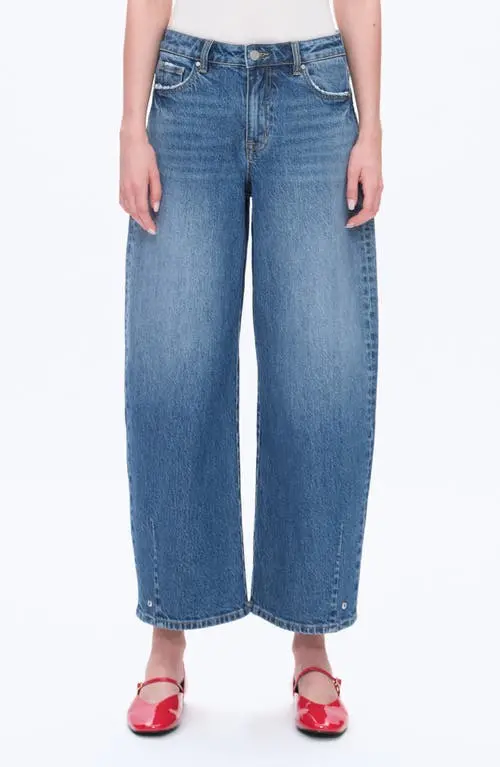 BAYEAS Mid-rise Balloon Jeans - Medium Blue
