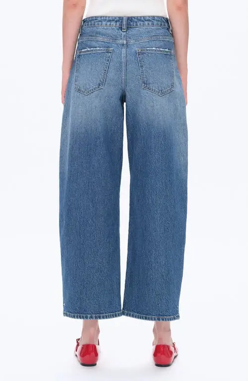 BAYEAS Mid-rise Balloon Jeans - Medium Blue