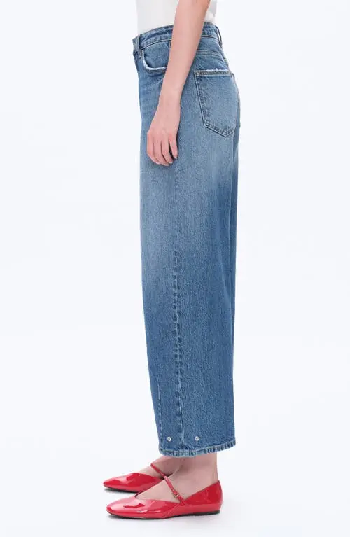 BAYEAS Mid-rise Balloon Jeans - Medium Blue