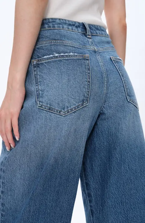 BAYEAS Mid-rise Balloon Jeans - Medium Blue