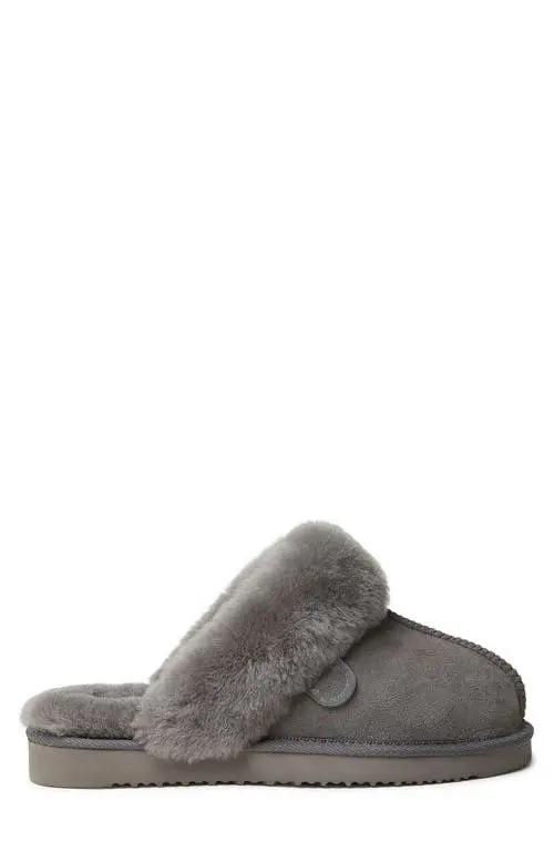 DEARFOAMS Fireside Sydney Shearling Scuff Slipper - Grey