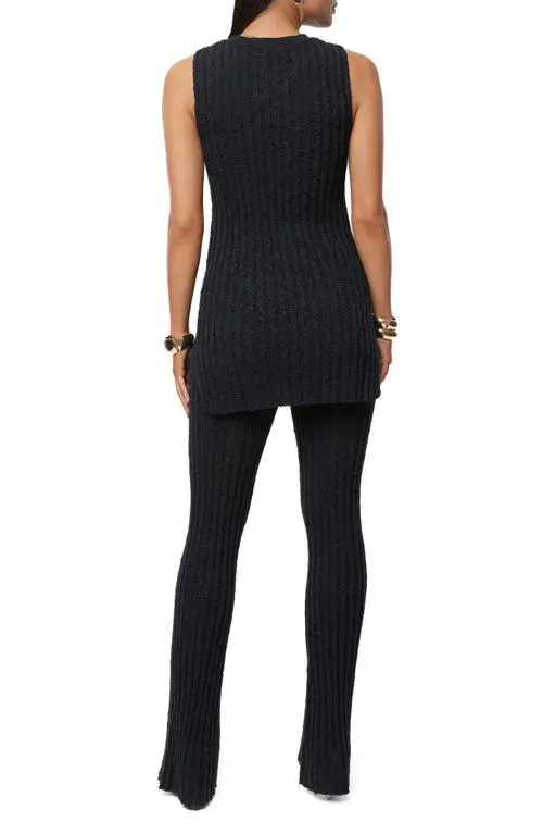 JLUXLABEL Lanah Rib Knit Flare Pants