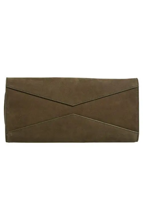 Alaïa Medium Le Click Suede Shoulder Bag - Khaki