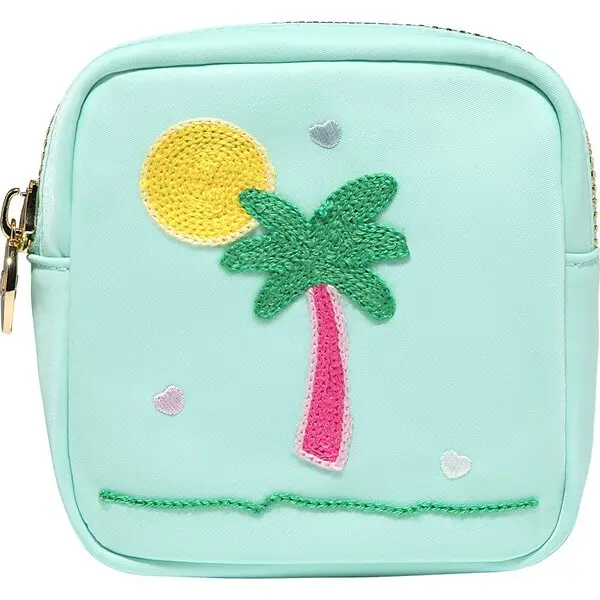 Stoney Clover Lane Mini Palm Tree Nylon Pouch - Cotton Candy