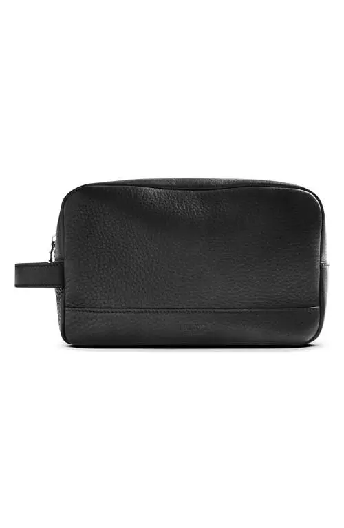Shinola Leather Zip Travel Kit