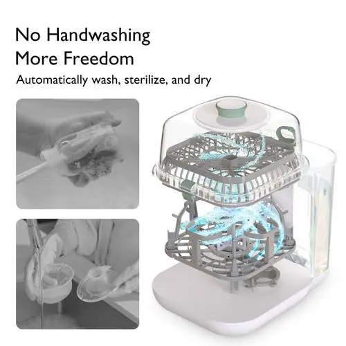 MOMCOZY Advanced Auto Baby Bottle Washer
