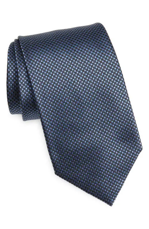 TOM FORD Microhoundstooth Silk Neck Tie - Hb660 Bright Blue