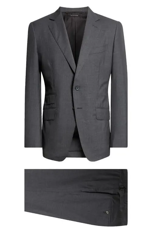 TOM FORD O'connor Wool Plain Weave Suit - Tay Graphite