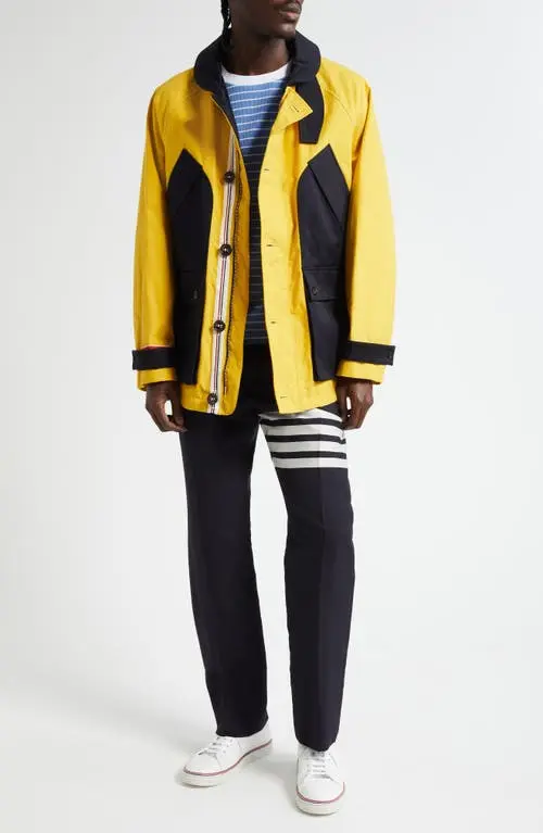 Thom Browne Crop Shawl Collar Field Jacket