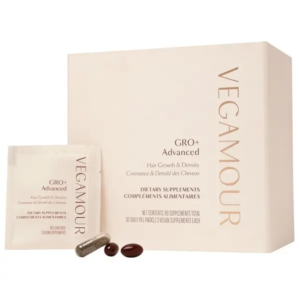 VEGAMOUR Gro+ Advanced Growth & Density Supplements For Hair Thinning And Loss - One-color