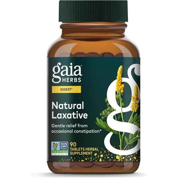 GAIA HERBS Natural Laxative Tablets 90 Tablets - One-color