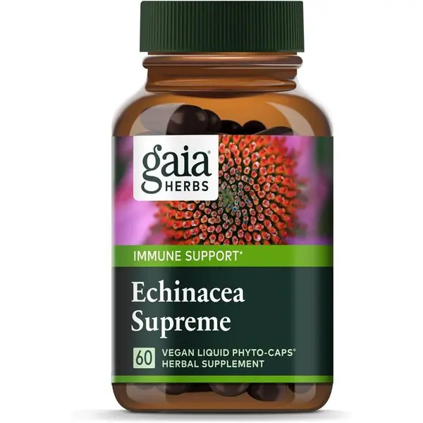 GAIA HERBS Echinacea Supreme 60 Capsules - One-color