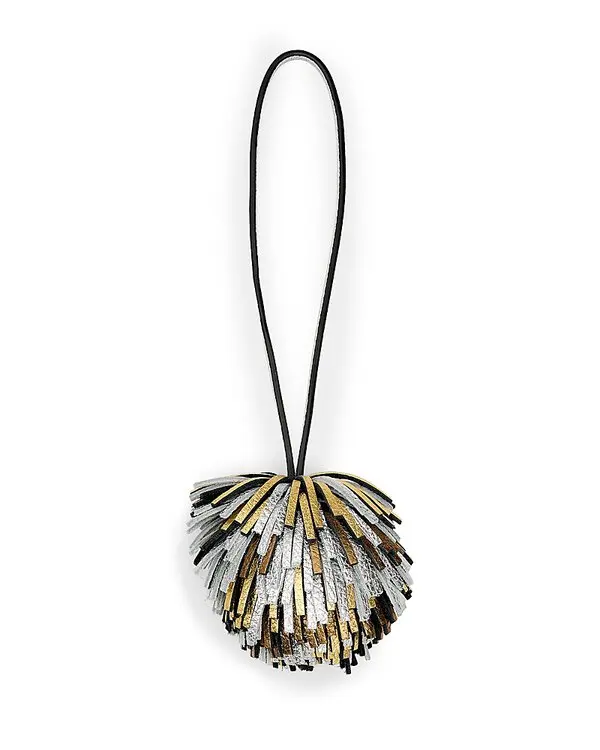 Rebecca Minkoff Pom Pom Bag Charm - Bronze/silver/gold