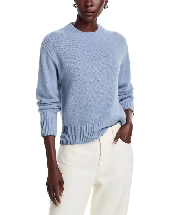 Bloomingdale'S Boxy Crewneck Cashmere Sweater - Dolphin