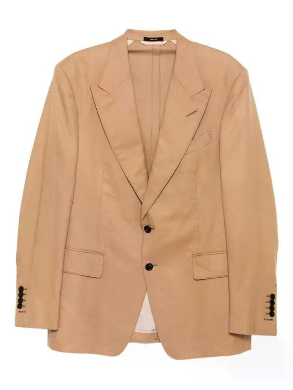 TOM FORD Single Breasted Blazer - Neutrals