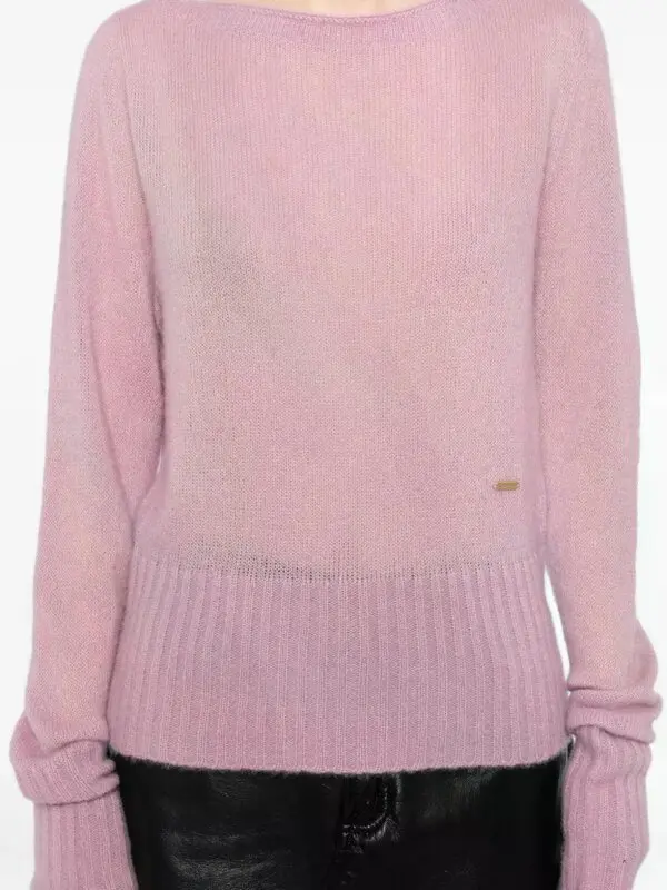TOM FORD Boat-neck Sweater - Pink