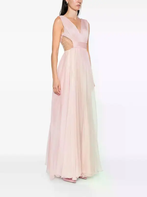 M.MARQUISE Rita Embellished V-neck Dress