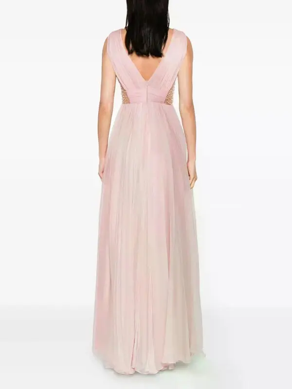M.MARQUISE Rita Embellished V-neck Dress