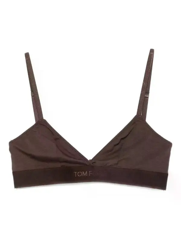 TOM FORD Triangle-shape Bra - Brown
