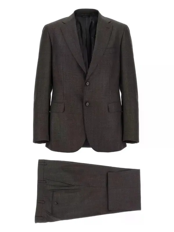 Brioni Single-breasted Flat-front Suit