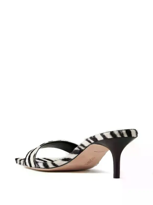 AeydĒ Zebra-pattern Heeled Sandals