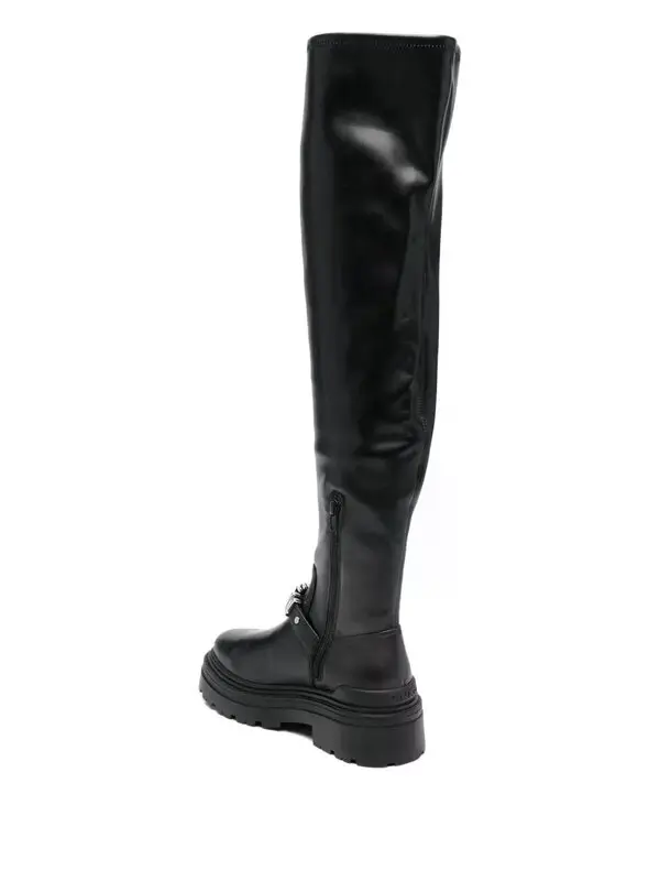 Pinko Buckle-detail Platform Boots