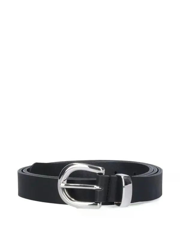SUNFLOWER Leather Belt - Black
