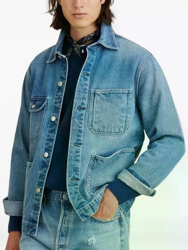 ALEX MILL Work Multiple-pocket Denim Jacket