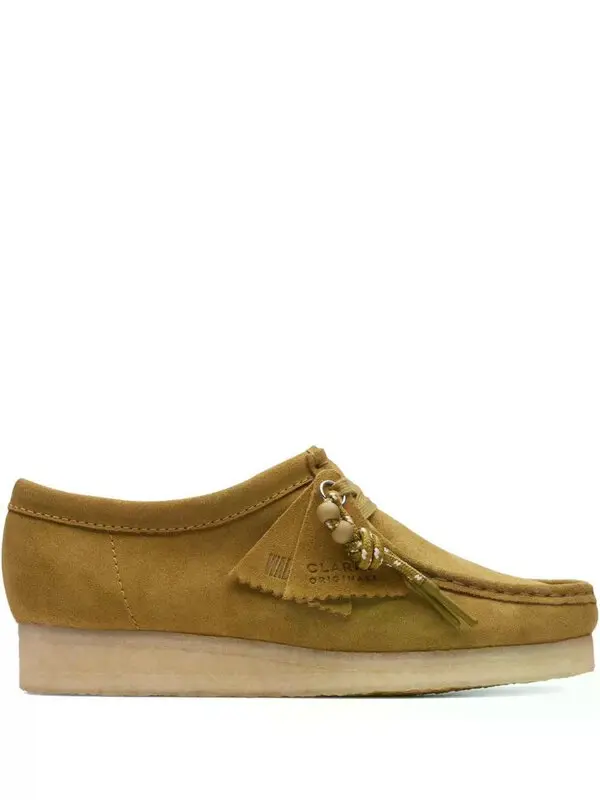 Clarks Wallabee Mid Derby Shoes - Green