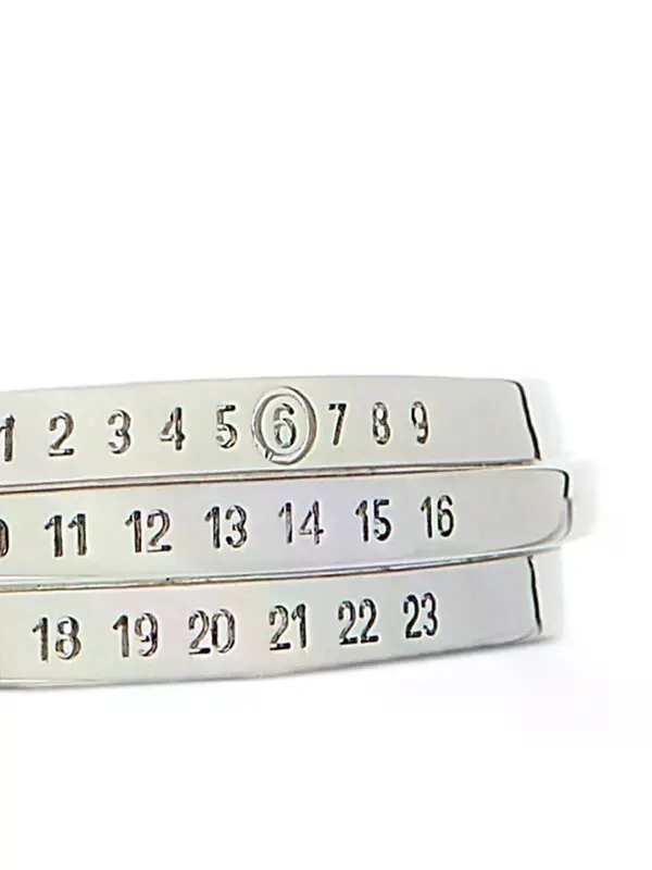MAISON MARGIELA Numerical-engraved Cuff Bracelet