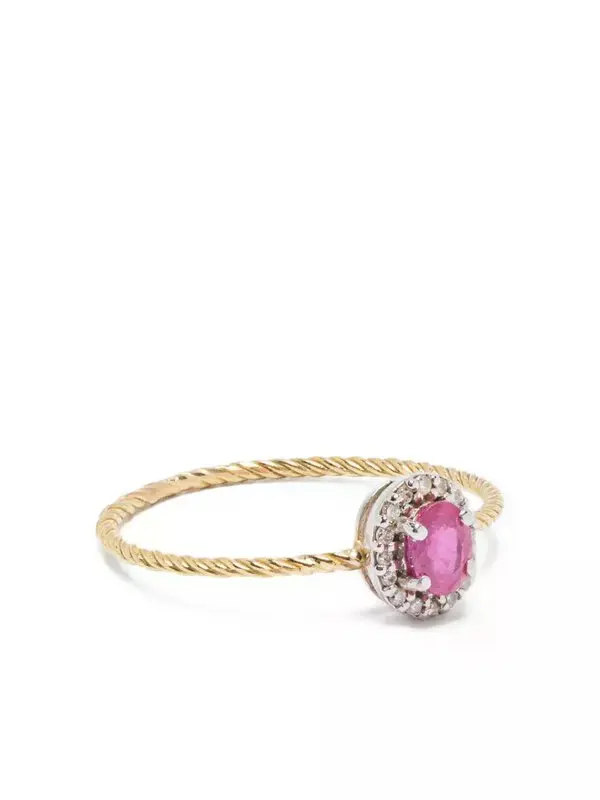 WOUTERS & HENDRIX 18kt Yellow Ruby Ring - Gold